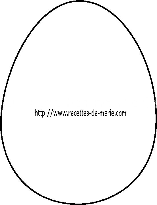 modele oeuf de pâques – les Recettes de Marie